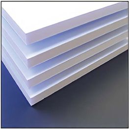 Natural White Acid Free Foam Board 48in.X96in.X3/16 in. 25 Sheets