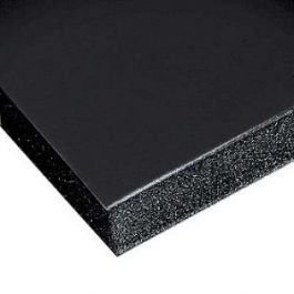 48 inch x 96 x 2 inch Black Gatorfoam Board 3 Sheet Case